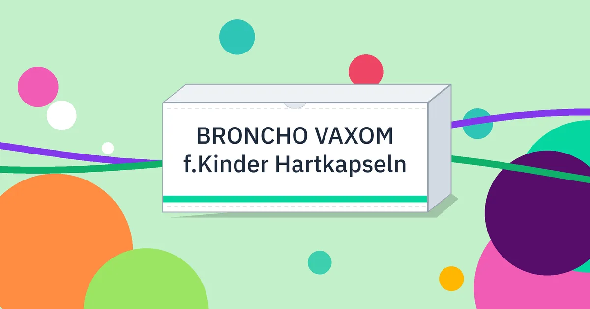 Symbolbild: Packung mit der Aufschrift BRONCHO VAXOM f.Kinder Hartkapseln (PZN 02702769) – Verfügbarkeit und Bezug in Apotheken in Frankfurt am Main