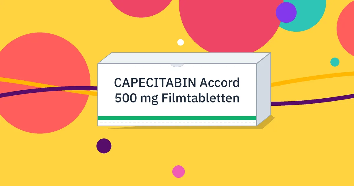 Symbolbild: Packung mit der Aufschrift CAPECITABIN Accord 500 mg Filmtabletten (PZN 19403798) – Verfügbarkeit und Bezug in Apotheken in Frankfurt am Main