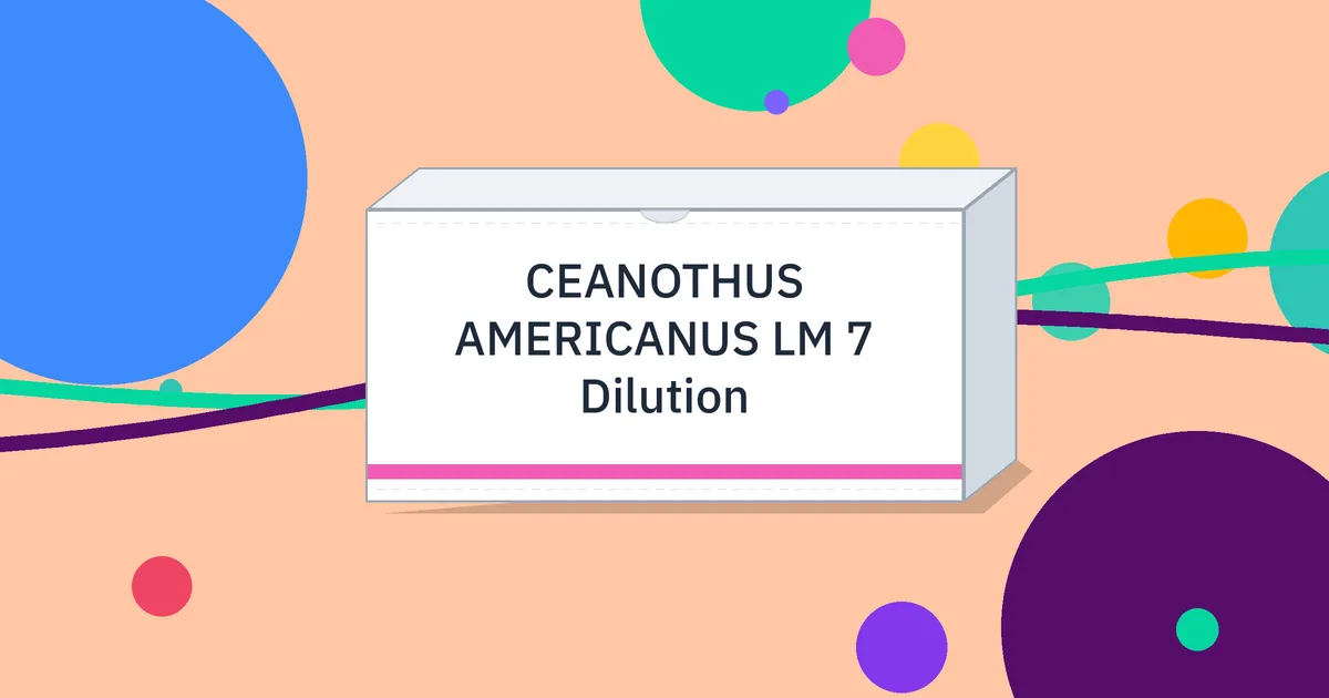 Symbolbild: Packung mit der Aufschrift CEANOTHUS AMERICANUS LM 7 Dilution (PZN 13435142) – Verfügbarkeit und Bezug in Apotheken in Frankfurt am Main