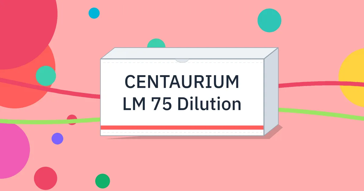 Symbolbild: Packung mit der Aufschrift CENTAURIUM LM 75 Dilution (PZN 13436437) – Verfügbarkeit und Bezug in Apotheken in Frankfurt am Main