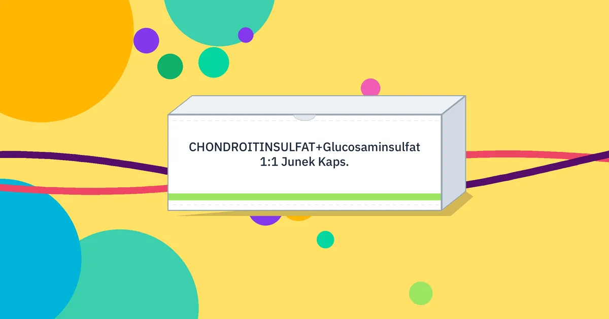 Symbolbild: Packung mit der Aufschrift CHONDROITINSULFAT+Glucosaminsulfat 1:1 Junek Kaps. (PZN 01099414) – Verfügbarkeit und Bezug in Apotheken in Frankfurt am Main