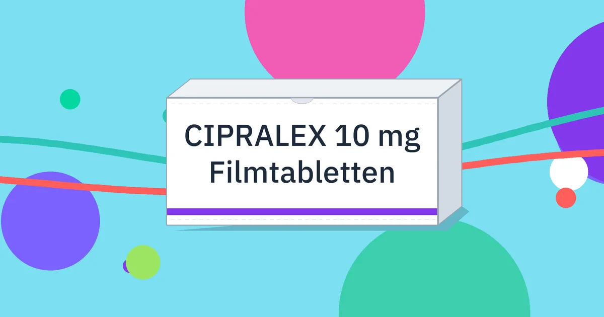 Symbolbild: Packung mit der Aufschrift CIPRALEX 10 mg Filmtabletten (PZN 01638561) – Verfügbarkeit und Bezug in Apotheken in Frankfurt am Main