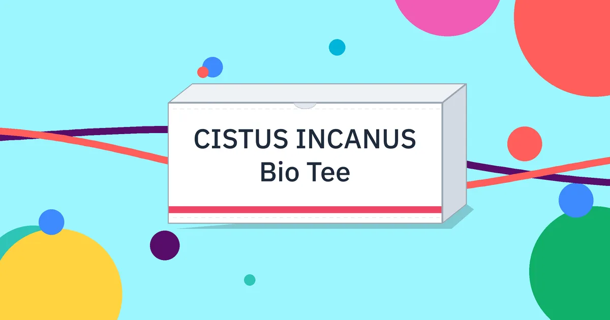 Symbolbild: Packung mit der Aufschrift CISTUS INCANUS Bio Tee (PZN 11341603) – Verfügbarkeit und Bezug in Apotheken in Frankfurt am Main