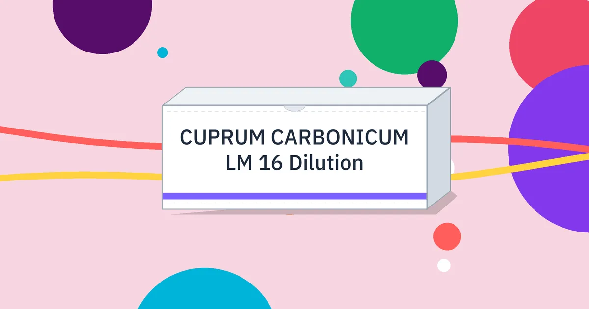 Symbolbild: Packung mit der Aufschrift CUPRUM CARBONICUM LM 16 Dilution (PZN 17853333) – Verfügbarkeit und Bezug in Apotheken in Frankfurt am Main