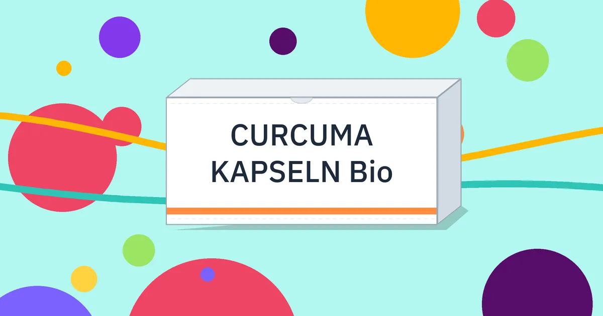 Symbolbild: Packung mit der Aufschrift CURCUMA KAPSELN Bio (PZN 00321543) – Verfügbarkeit und Bezug in Apotheken in Frankfurt am Main