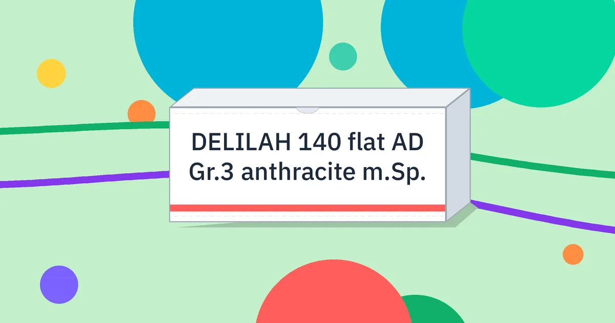 Symbolbild: Packung mit der Aufschrift DELILAH 140 flat AD Gr.3 anthracite m.Sp. (PZN 14246986) – Verfügbarkeit und Bezug in Apotheken in Frankfurt am Main