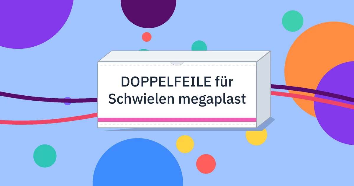 Symbolbild: Packung mit der Aufschrift DOPPELFEILE für Schwielen megaplast (PZN 16500555) – Verfügbarkeit und Bezug in Apotheken in Frankfurt am Main