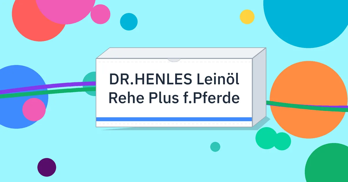 Symbolbild: Packung mit der Aufschrift DR.HENLES Leinöl Rehe Plus f.Pferde (PZN 16038269) – Verfügbarkeit und Bezug in Apotheken in Frankfurt am Main
