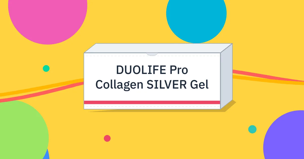 Symbolbild: Packung mit der Aufschrift DUOLIFE Pro Collagen SILVER Gel (PZN 20849677) – Verfügbarkeit und Bezug in Apotheken in Frankfurt am Main