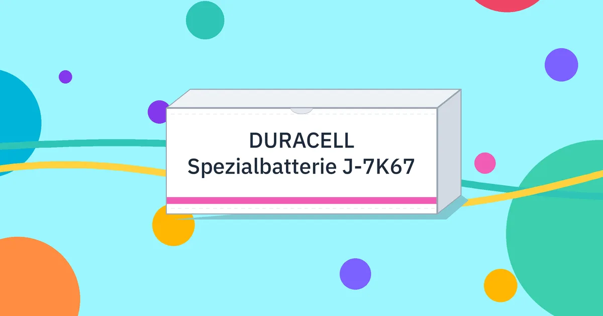Symbolbild: Packung mit der Aufschrift DURACELL Spezialbatterie J-7K67 (PZN 12639871) – Verfügbarkeit und Bezug in Apotheken in Frankfurt am Main