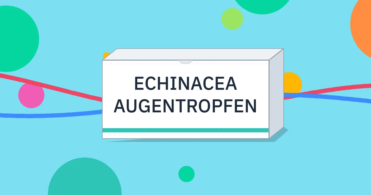 Symbolbild: Packung mit der Aufschrift ECHINACEA AUGENTROPFEN (PZN 01448122) – Verfügbarkeit und Bezug in Apotheken in Frankfurt am Main
