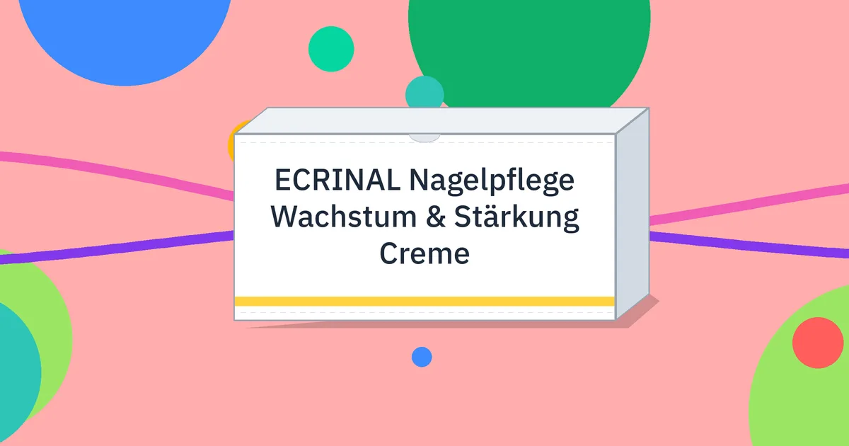 Symbolbild: Packung mit der Aufschrift ECRINAL Nagelpflege Wachstum & Stärkung Creme (PZN 14227351) – Verfügbarkeit und Bezug in Apotheken in Frankfurt am Main