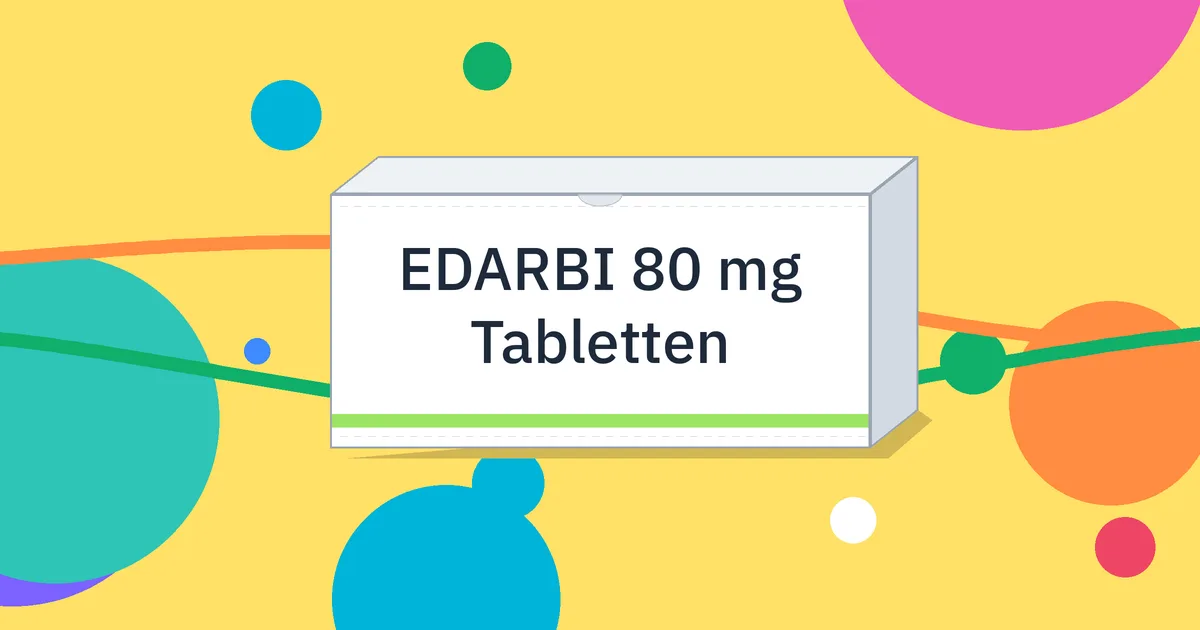 Symbolbild: Packung mit der Aufschrift EDARBI 80 mg Tabletten (PZN 03100021) – Verfügbarkeit und Bezug in Apotheken in Frankfurt am Main