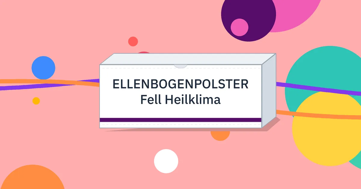 Symbolbild: Packung mit der Aufschrift ELLENBOGENPOLSTER Fell Heilklima (PZN 03055266) – Verfügbarkeit und Bezug in Apotheken in Frankfurt am Main