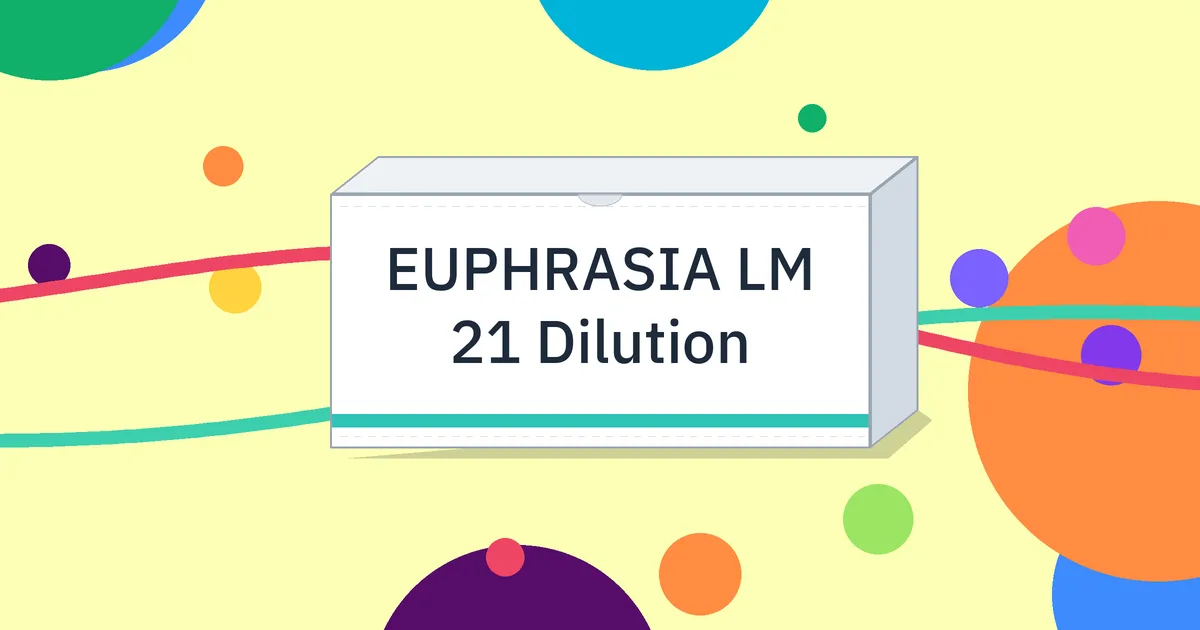 Symbolbild: Packung mit der Aufschrift EUPHRASIA LM 21 Dilution (PZN 12846736) – Verfügbarkeit und Bezug in Apotheken in Frankfurt am Main