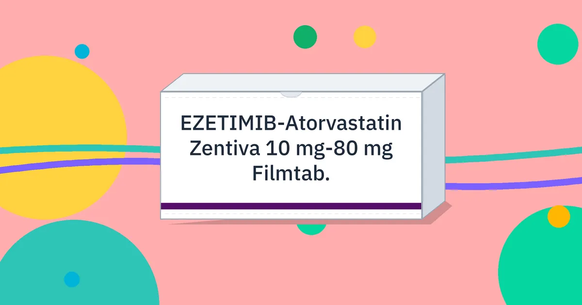 Symbolbild: Packung mit der Aufschrift EZETIMIB-Atorvastatin Zentiva 10 mg-80 mg Filmtab. (PZN 18789494) – Verfügbarkeit und Bezug in Apotheken in Frankfurt am Main