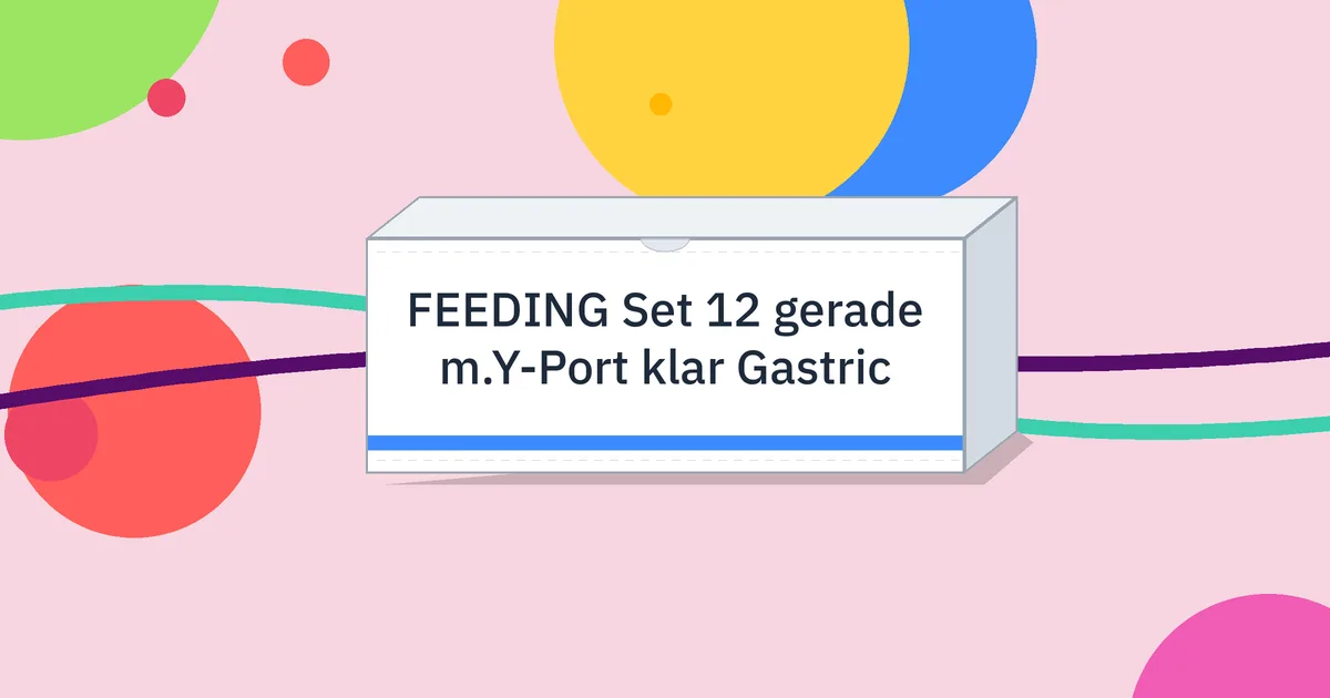 Symbolbild: Packung mit der Aufschrift FEEDING Set 12 gerade m.Y-Port klar Gastric (PZN 14344387) – Verfügbarkeit und Bezug in Apotheken in Frankfurt am Main