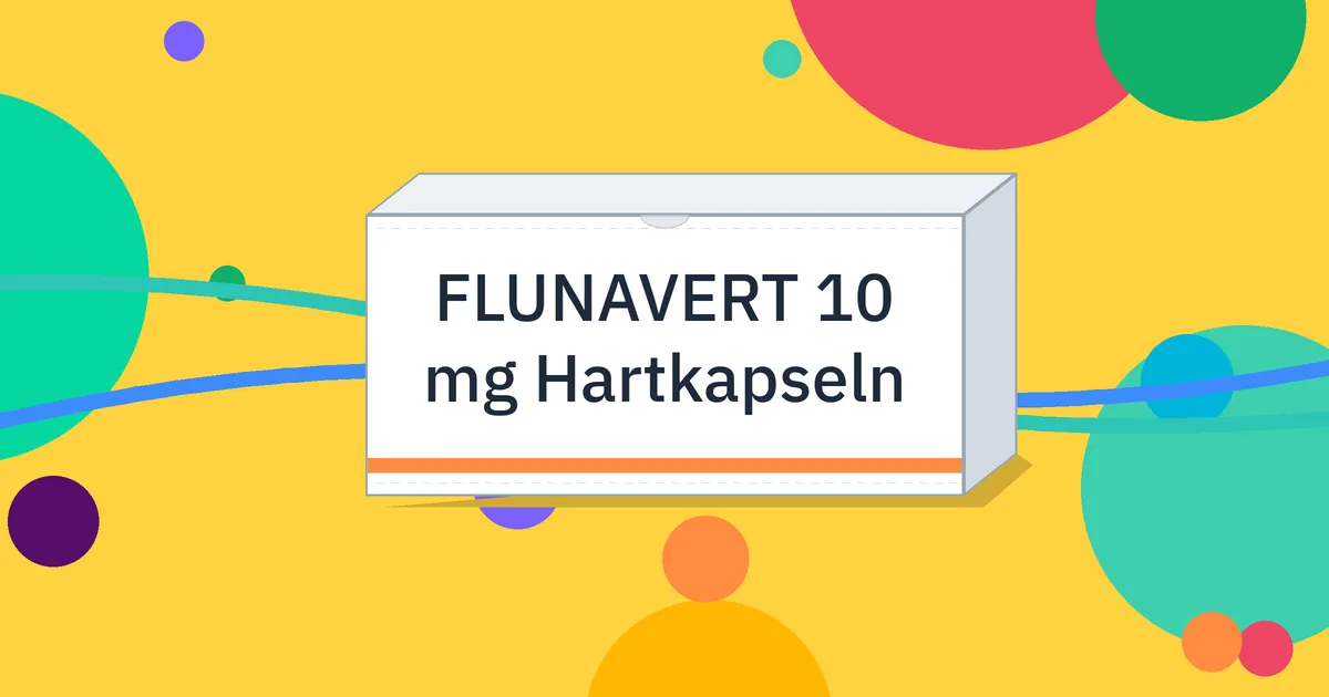 Symbolbild: Packung mit der Aufschrift FLUNAVERT 10 mg Hartkapseln (PZN 08702003) – Verfügbarkeit und Bezug in Apotheken in Frankfurt am Main
