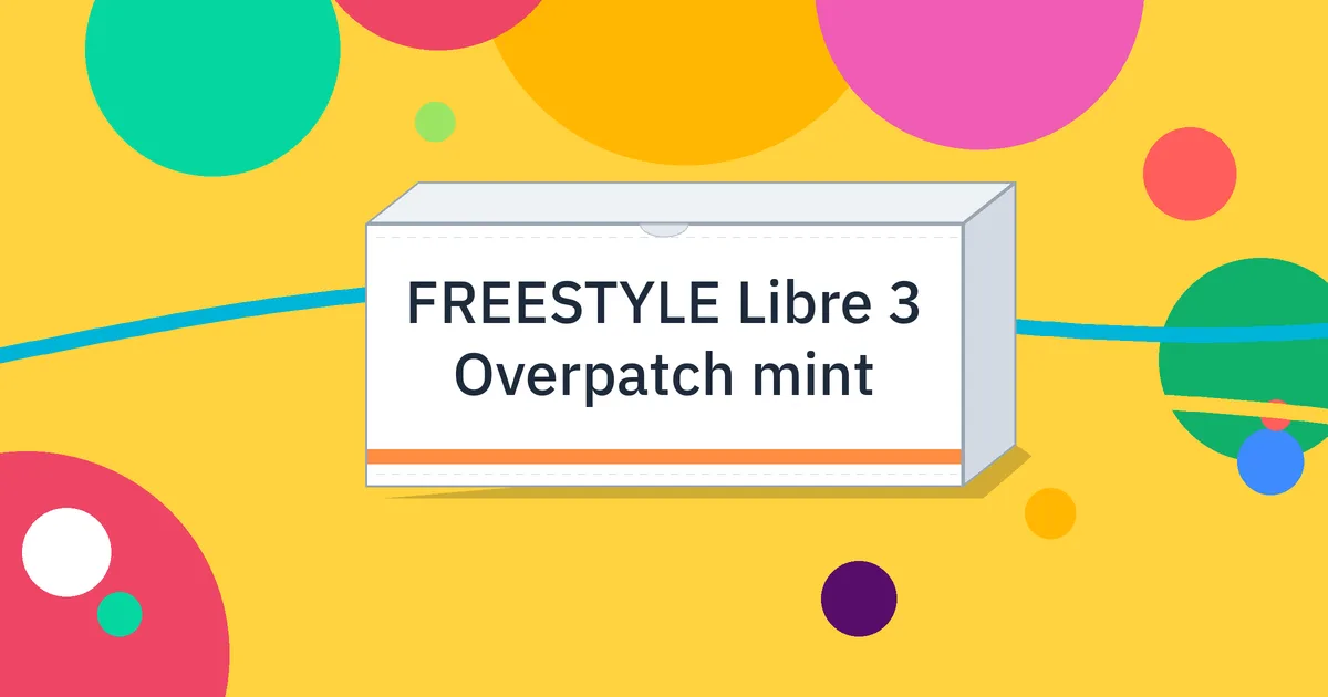 Symbolbild: Packung mit der Aufschrift FREESTYLE Libre 3 Overpatch mint (PZN 19865180) – Verfügbarkeit und Bezug in Apotheken in Frankfurt am Main