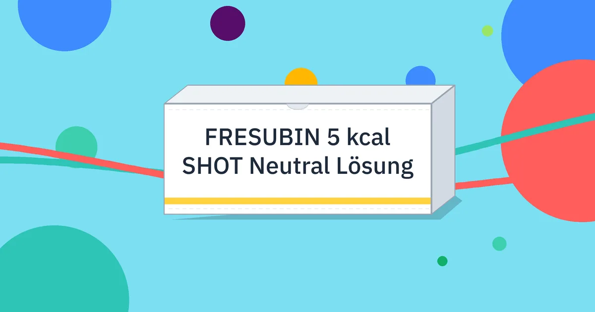 Symbolbild: Packung mit der Aufschrift FRESUBIN 5 kcal SHOT Neutral Lösung (PZN 03406754) – Verfügbarkeit und Bezug in Apotheken in Frankfurt am Main