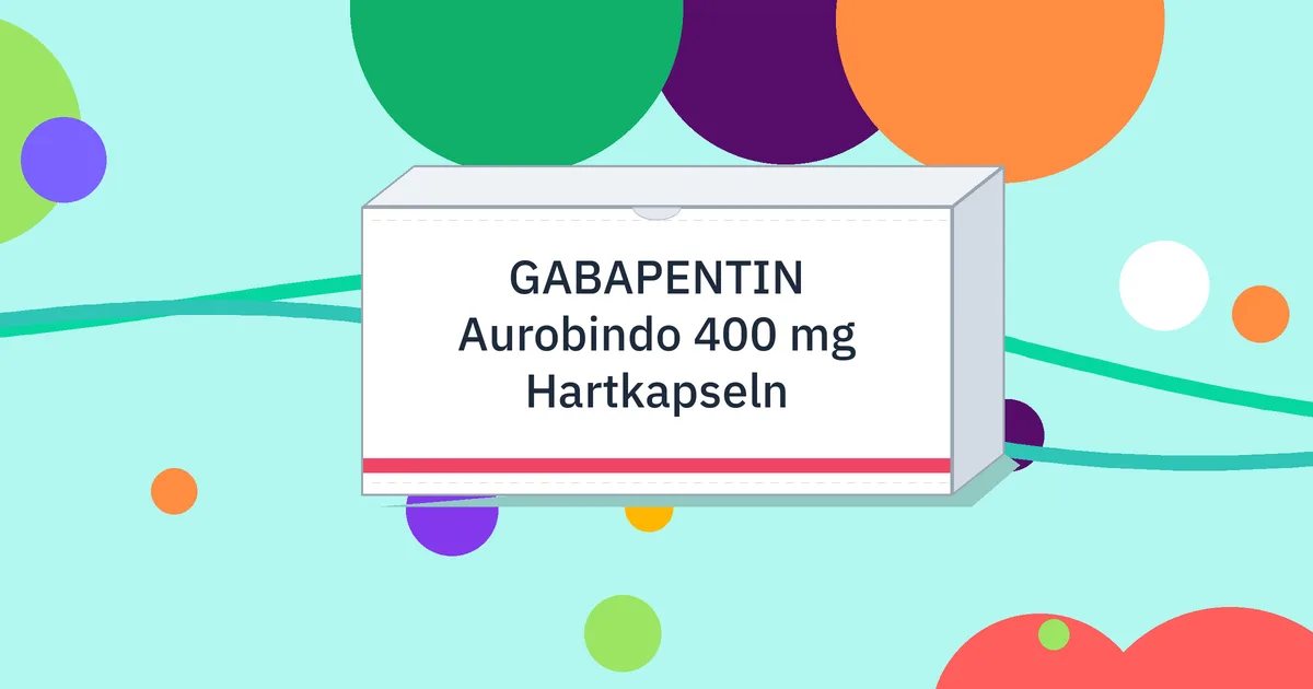 Symbolbild: Packung mit der Aufschrift GABAPENTIN Aurobindo 400 mg Hartkapseln (PZN 09103925) – Verfügbarkeit und Bezug in Apotheken in Frankfurt am Main