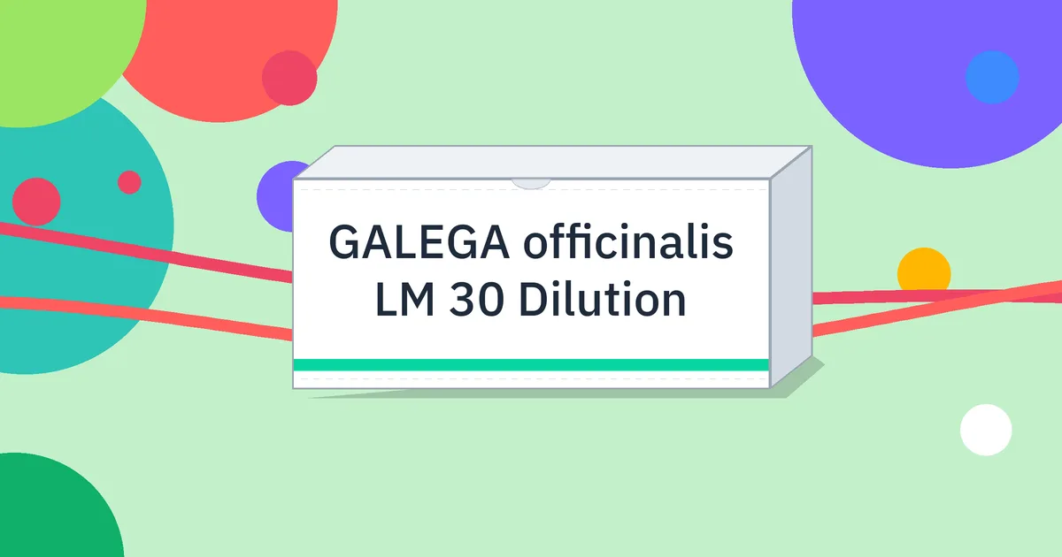 Symbolbild: Packung mit der Aufschrift GALEGA officinalis LM 30 Dilution (PZN 13495960) – Verfügbarkeit und Bezug in Apotheken in Frankfurt am Main