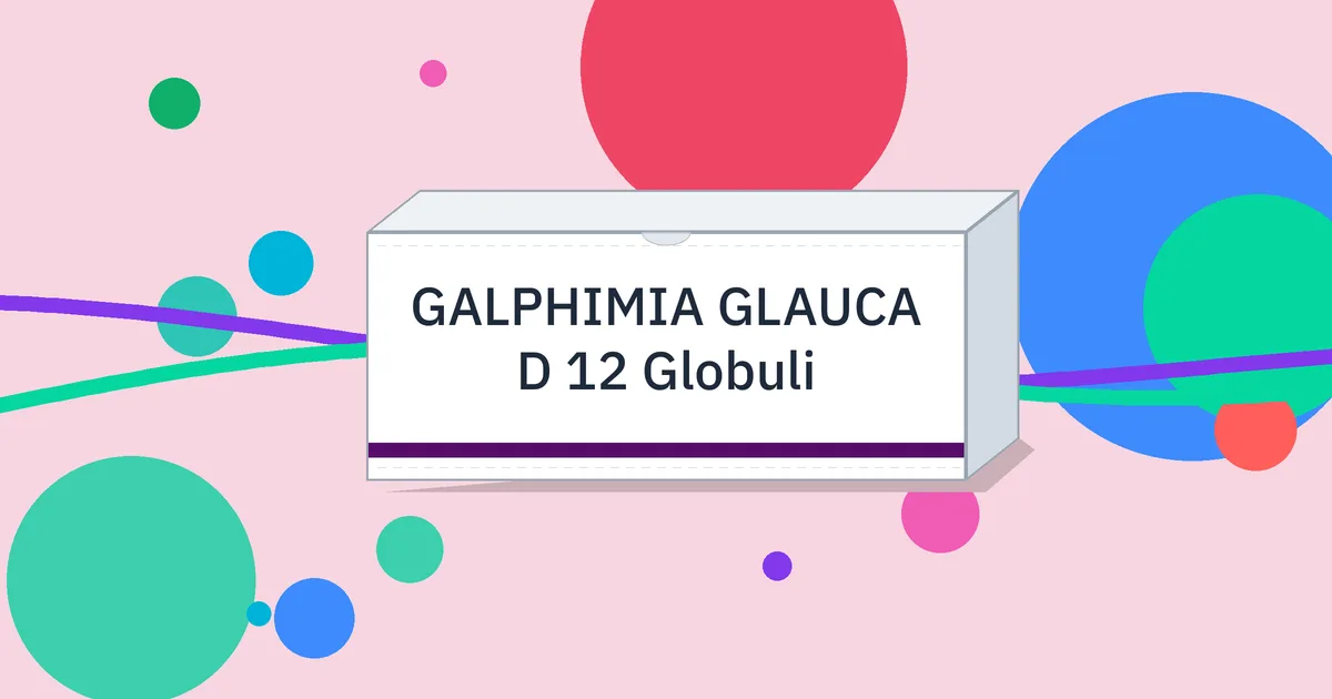 Symbolbild: Packung mit der Aufschrift GALPHIMIA GLAUCA D 12 Globuli (PZN 02899068) – Verfügbarkeit und Bezug in Apotheken in Frankfurt am Main