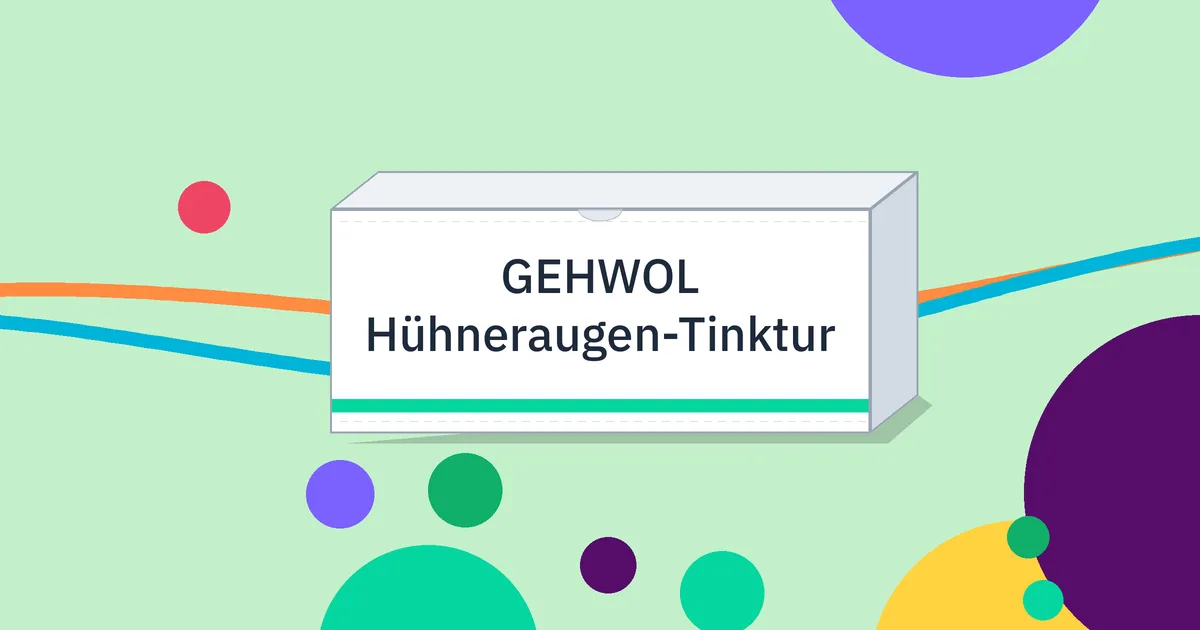 Symbolbild: Packung mit der Aufschrift GEHWOL Hühneraugen-Tinktur (PZN 02159360) – Verfügbarkeit und Bezug in Apotheken in Frankfurt am Main