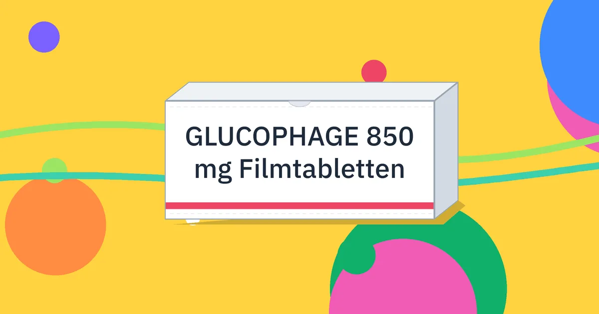 Symbolbild: Packung mit der Aufschrift GLUCOPHAGE 850 mg Filmtabletten (PZN 01332738) – Verfügbarkeit und Bezug in Apotheken in Frankfurt am Main