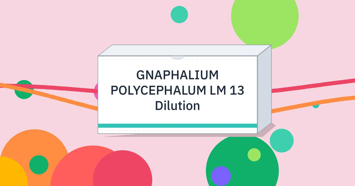 Symbolbild: Packung mit der Aufschrift GNAPHALIUM POLYCEPHALUM LM 13 Dilution (PZN 13545126) – Verfügbarkeit und Bezug in Apotheken in Frankfurt am Main