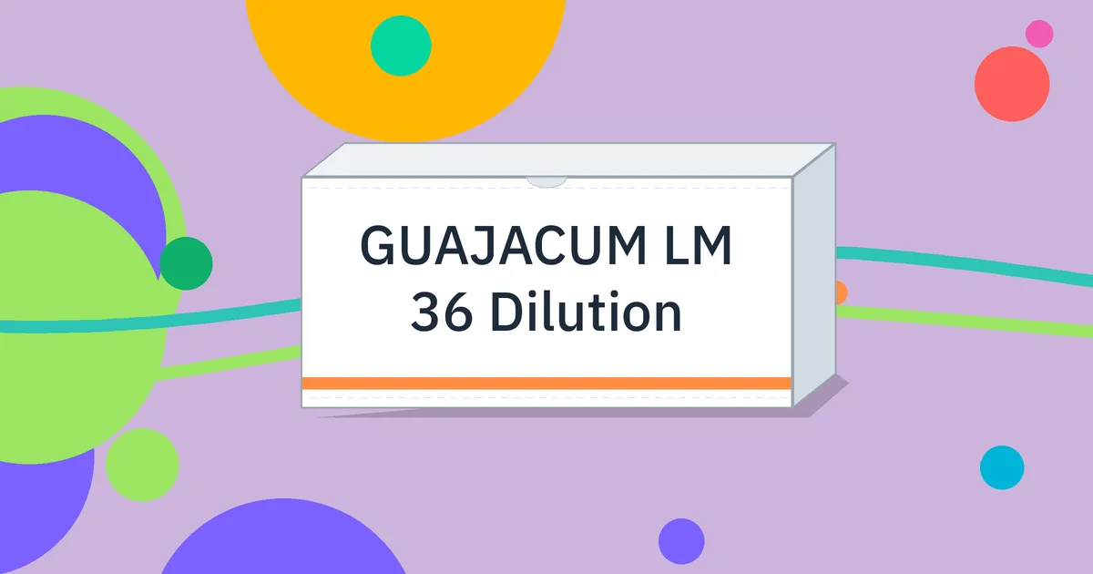 Symbolbild: Packung mit der Aufschrift GUAJACUM LM 36 Dilution (PZN 12882790) – Verfügbarkeit und Bezug in Apotheken in Frankfurt am Main