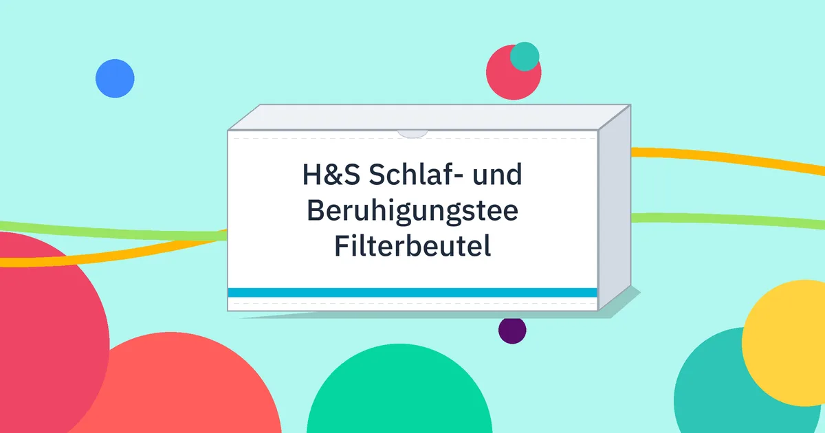 Symbolbild: Packung mit der Aufschrift H&S Schlaf- und Beruhigungstee Filterbeutel (PZN 18043607) – Verfügbarkeit und Bezug in Apotheken in Frankfurt am Main