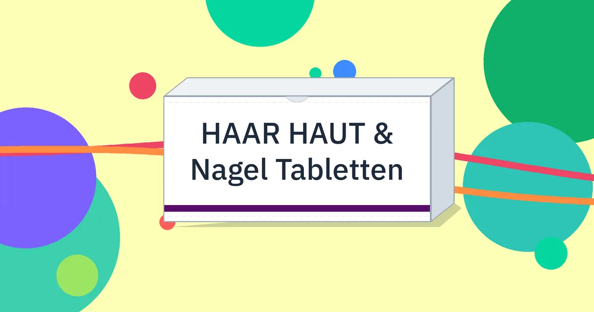 Symbolbild: Packung mit der Aufschrift HAAR HAUT & Nagel Tabletten (PZN 10063556) – Verfügbarkeit und Bezug in Apotheken in Frankfurt am Main