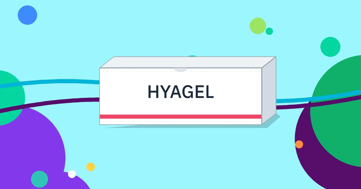 Symbolbild: Packung mit der Aufschrift HYAGEL (PZN 01494518) – Verfügbarkeit und Bezug in Apotheken in Frankfurt am Main