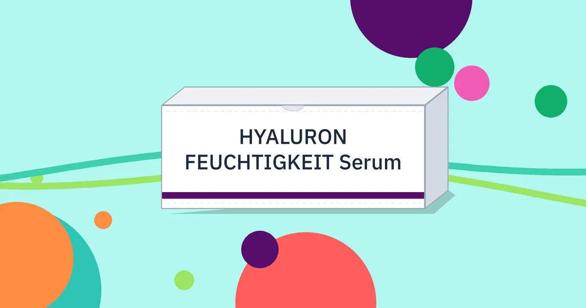 Symbolbild: Packung mit der Aufschrift HYALURON FEUCHTIGKEIT Serum (PZN 19058373) – Verfügbarkeit und Bezug in Apotheken in Frankfurt am Main