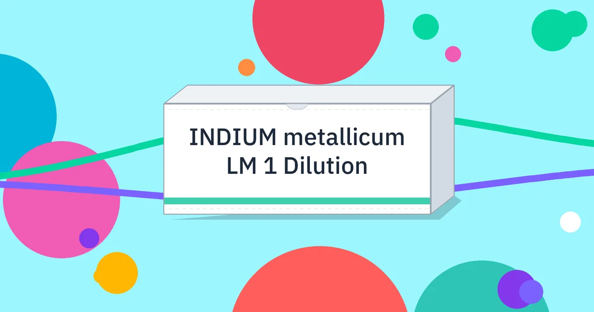 Symbolbild: Packung mit der Aufschrift INDIUM metallicum LM 1 Dilution (PZN 12912410) – Verfügbarkeit und Bezug in Apotheken in Frankfurt am Main