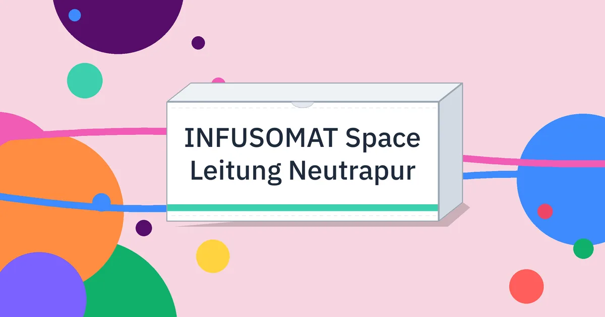 Symbolbild: Packung mit der Aufschrift INFUSOMAT Space Leitung Neutrapur (PZN 06100300) – Verfügbarkeit und Bezug in Apotheken in Frankfurt am Main