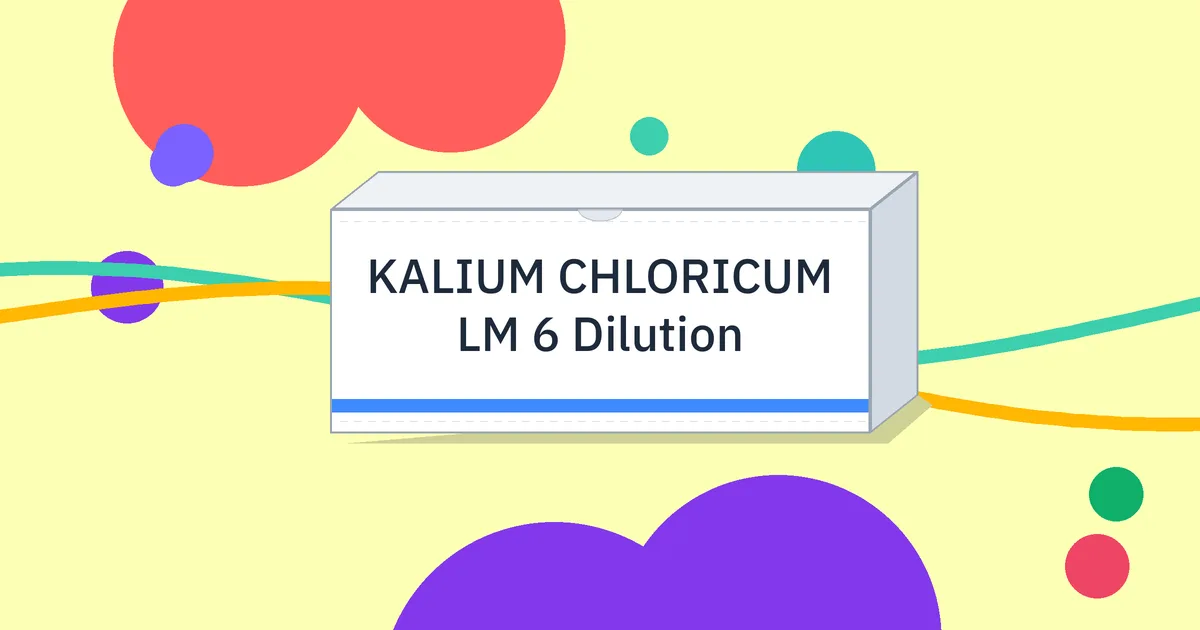 Symbolbild: Packung mit der Aufschrift KALIUM CHLORICUM LM 6 Dilution (PZN 12918631) – Verfügbarkeit und Bezug in Apotheken in Frankfurt am Main