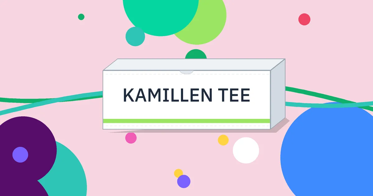 Symbolbild: Packung mit der Aufschrift KAMILLEN TEE (PZN 18155186) – Verfügbarkeit und Bezug in Apotheken in Frankfurt am Main