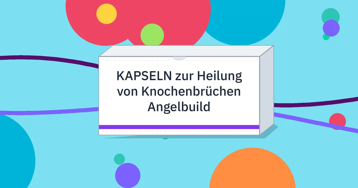 Symbolbild: Packung mit der Aufschrift KAPSELN zur Heilung von Knochenbrüchen Angelbuild (PZN 20132264) – Verfügbarkeit und Bezug in Apotheken in Frankfurt am Main