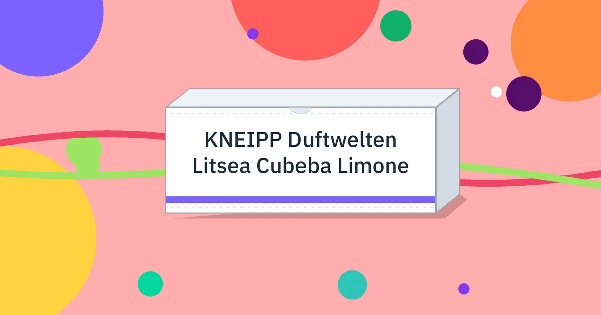 Symbolbild: Packung mit der Aufschrift KNEIPP Duftwelten Litsea Cubeba Limone (PZN 13509886) – Verfügbarkeit und Bezug in Apotheken in Frankfurt am Main