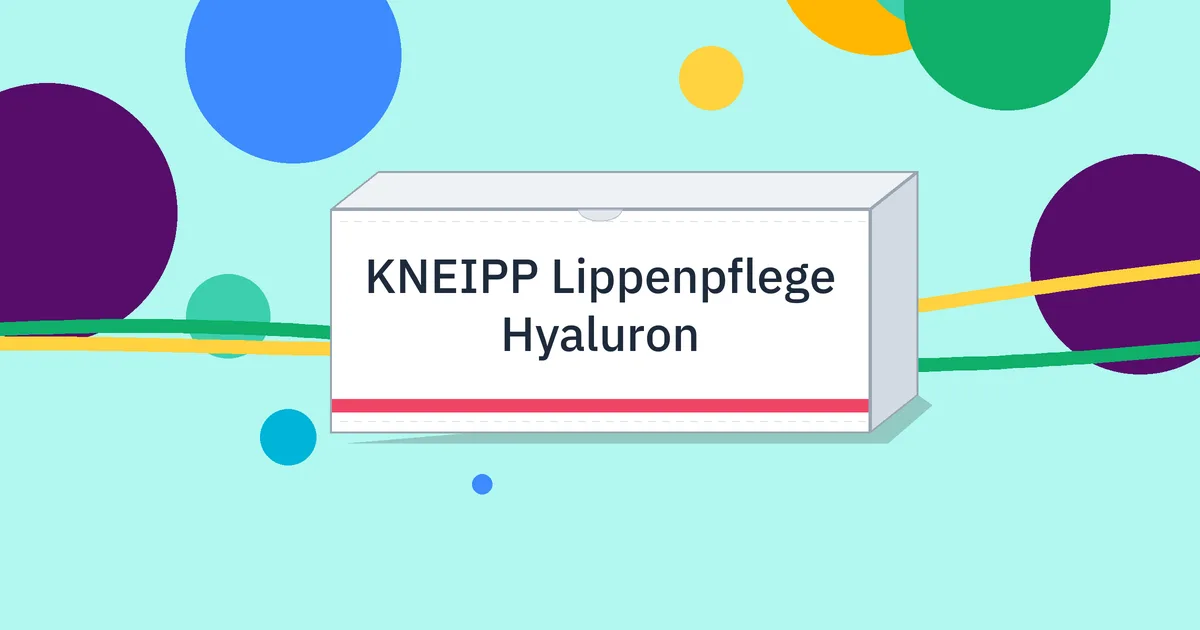 Symbolbild: Packung mit der Aufschrift KNEIPP Lippenpflege Hyaluron (PZN 19542011) – Verfügbarkeit und Bezug in Apotheken in Frankfurt am Main
