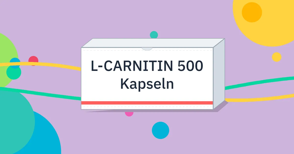 Symbolbild: Packung mit der Aufschrift L-CARNITIN 500 Kapseln (PZN 05382905) – Verfügbarkeit und Bezug in Apotheken in Frankfurt am Main