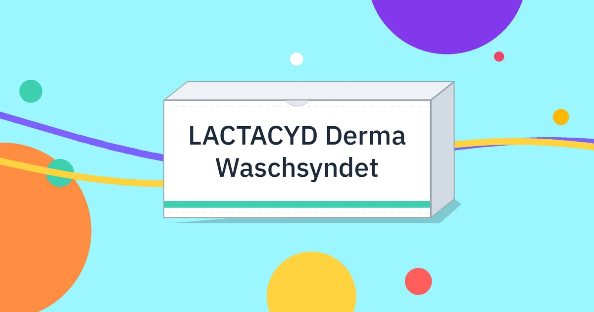 Symbolbild: Packung mit der Aufschrift LACTACYD Derma Waschsyndet (PZN 07320185) – Verfügbarkeit und Bezug in Apotheken in Frankfurt am Main