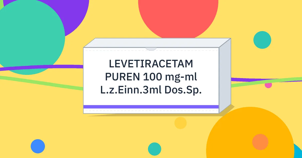 Symbolbild: Packung mit der Aufschrift LEVETIRACETAM PUREN 100 mg-ml L.z.Einn.3ml Dos.Sp. (PZN 12501954) – Verfügbarkeit und Bezug in Apotheken in Frankfurt am Main