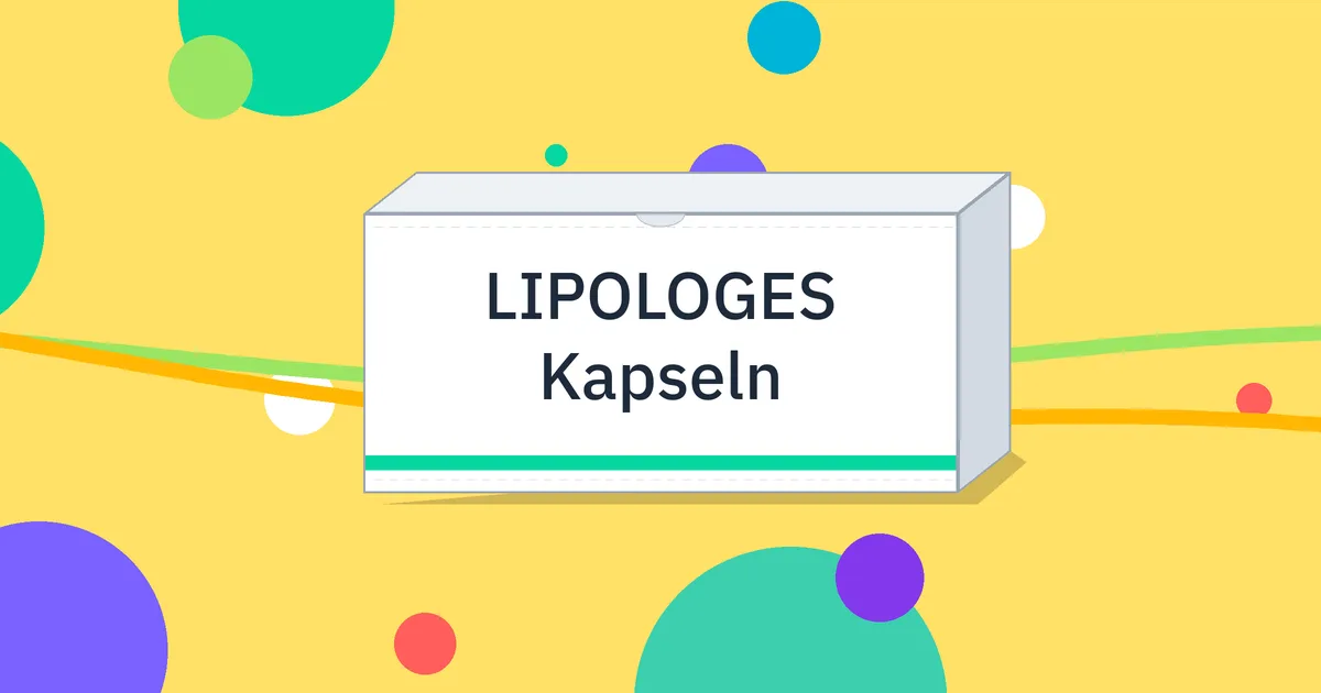 Symbolbild: Packung mit der Aufschrift LIPOLOGES Kapseln (PZN 12452256) – Verfügbarkeit und Bezug in Apotheken in Frankfurt am Main