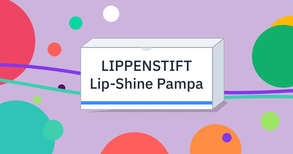 Symbolbild: Packung mit der Aufschrift LIPPENSTIFT Lip-Shine Pampa (PZN 19507799) – Verfügbarkeit und Bezug in Apotheken in Frankfurt am Main