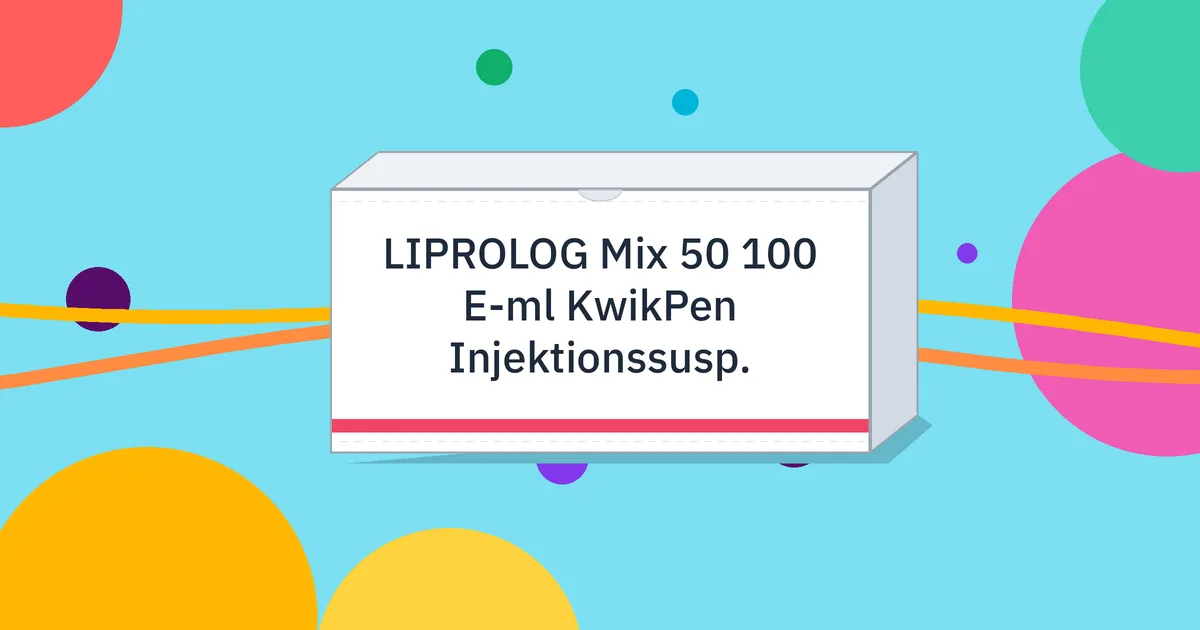 Symbolbild: Packung mit der Aufschrift LIPROLOG Mix 50 100 E-ml KwikPen Injektionssusp. (PZN 07359773) – Verfügbarkeit und Bezug in Apotheken in Frankfurt am Main