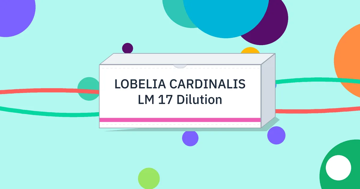 Symbolbild: Packung mit der Aufschrift LOBELIA CARDINALIS LM 17 Dilution (PZN 13532974) – Verfügbarkeit und Bezug in Apotheken in Frankfurt am Main