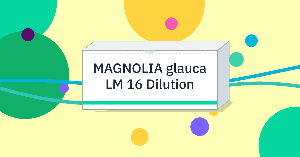 Symbolbild: Packung mit der Aufschrift MAGNOLIA glauca LM 16 Dilution (PZN 13539462) – Verfügbarkeit und Bezug in Apotheken in Frankfurt am Main